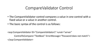 validations in asp .net
