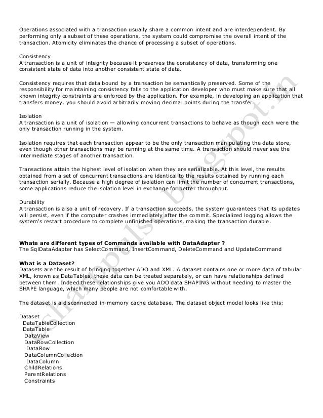 C Sharp And Interview Questions