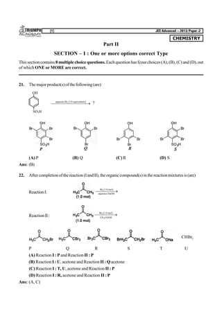 Triumph- JEE Advanced CHemistry Paper 2 | PDF
