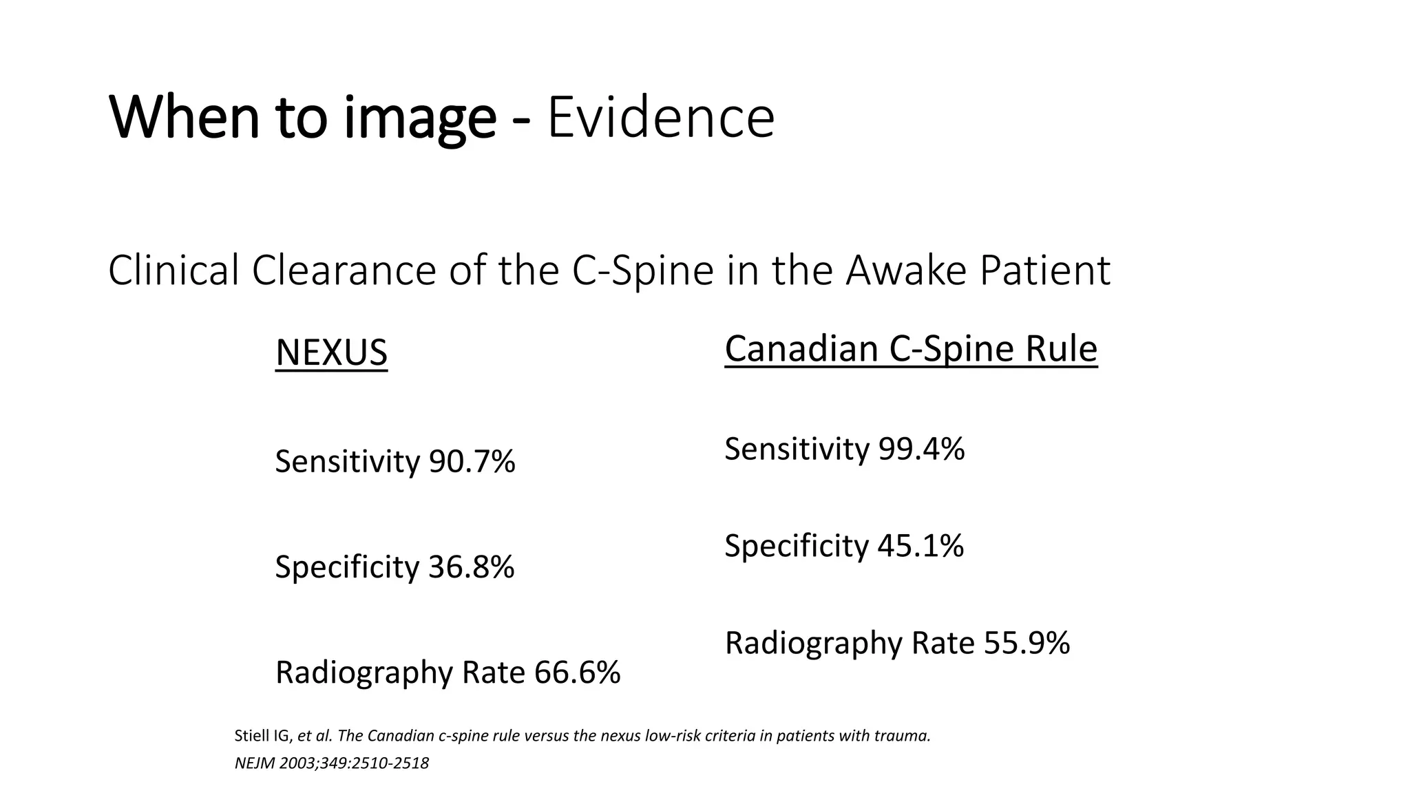 Cervical Spine Clearance in Trauma for Moderate Resource Settings | PPTX
