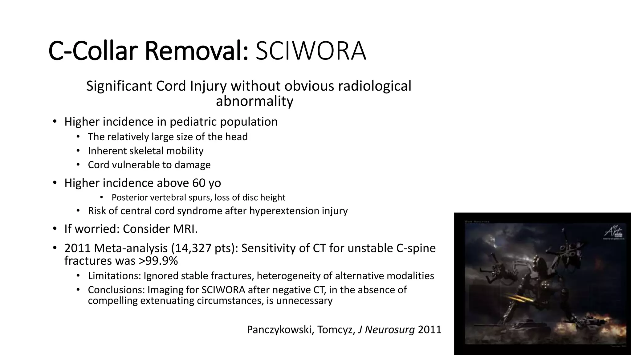 Cervical Spine Clearance in Trauma for Moderate Resource Settings | PPTX