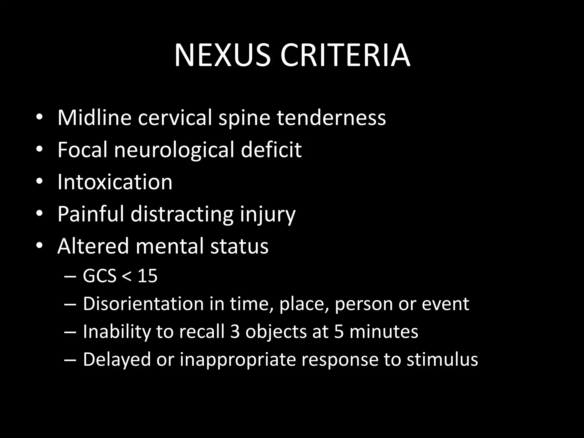 Cervical Spine Trauma Imaging | PPTX