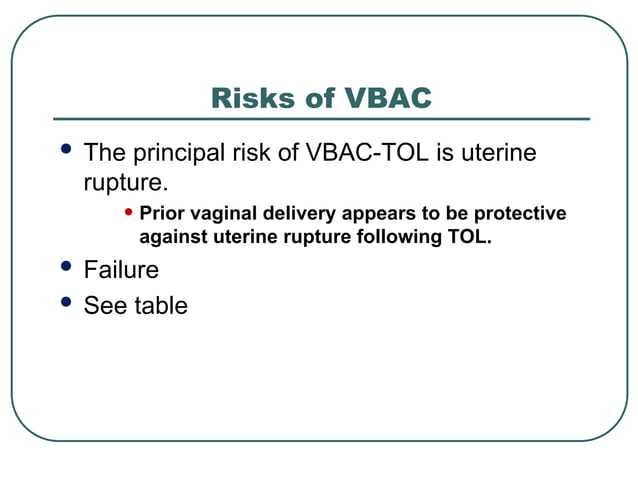 C-S & VBAC.ppt vaginal birth after cs zr | PPT