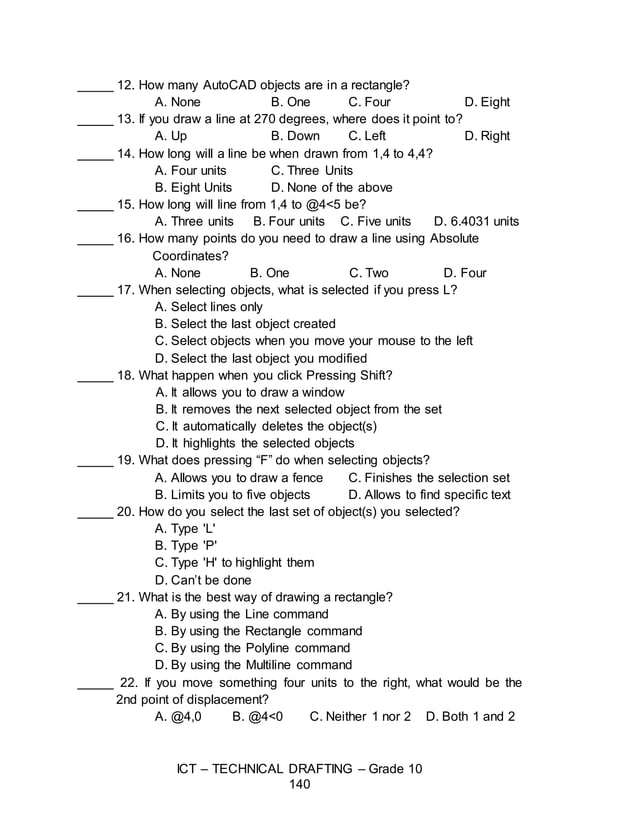 Technical Drafting Module 4 | PDF | Drawing and Sketching | Arts and Crafts