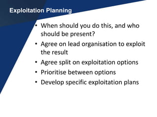 C-Tech Collaboration for Exploitation | PPT