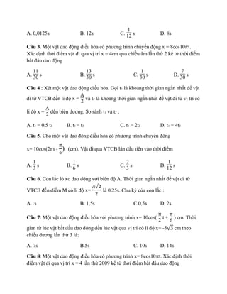 CHUYÊN ĐỀ:BÀI TOÁN THỜI GIAN | PDF