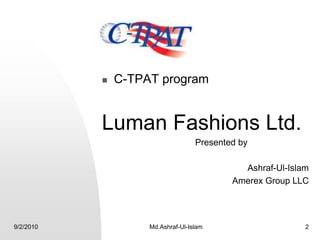 C tpat luman presentation | PPT