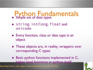 C Types - Extending Python | PPT
