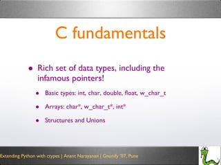C Types - Extending Python | PPT