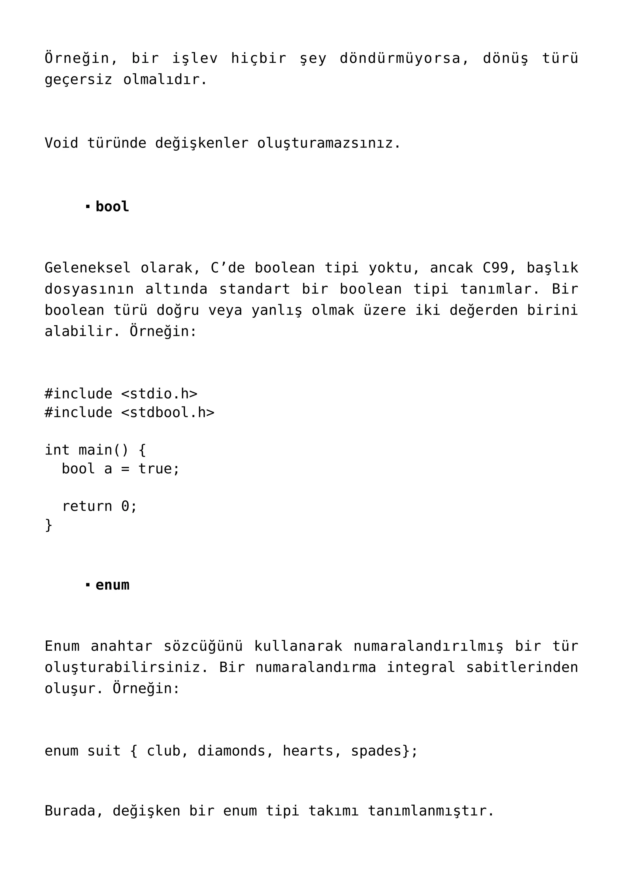 C veri-tipleri-c-data-types | PDF