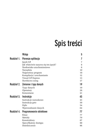 C#. Ćwiczenia. Wydanie II | PDF