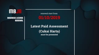 MBJB Business License Renewal - 20191008 | PDF