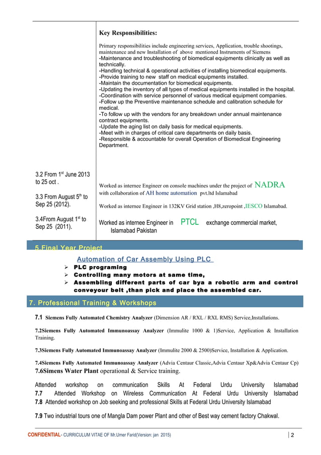 Umer CV - - Copy | PDF