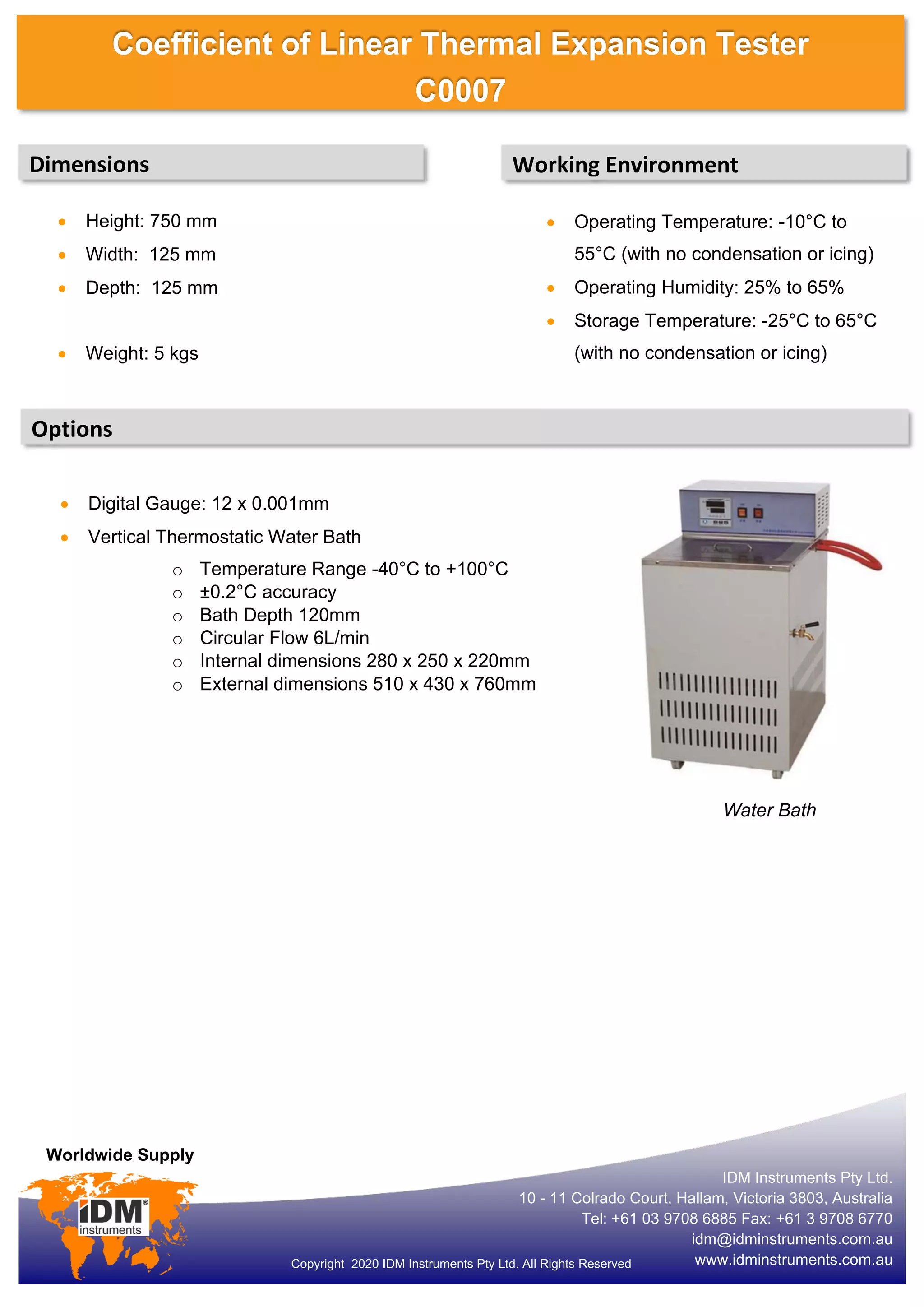 Coefficient of linear thermal expansion tester | PDF