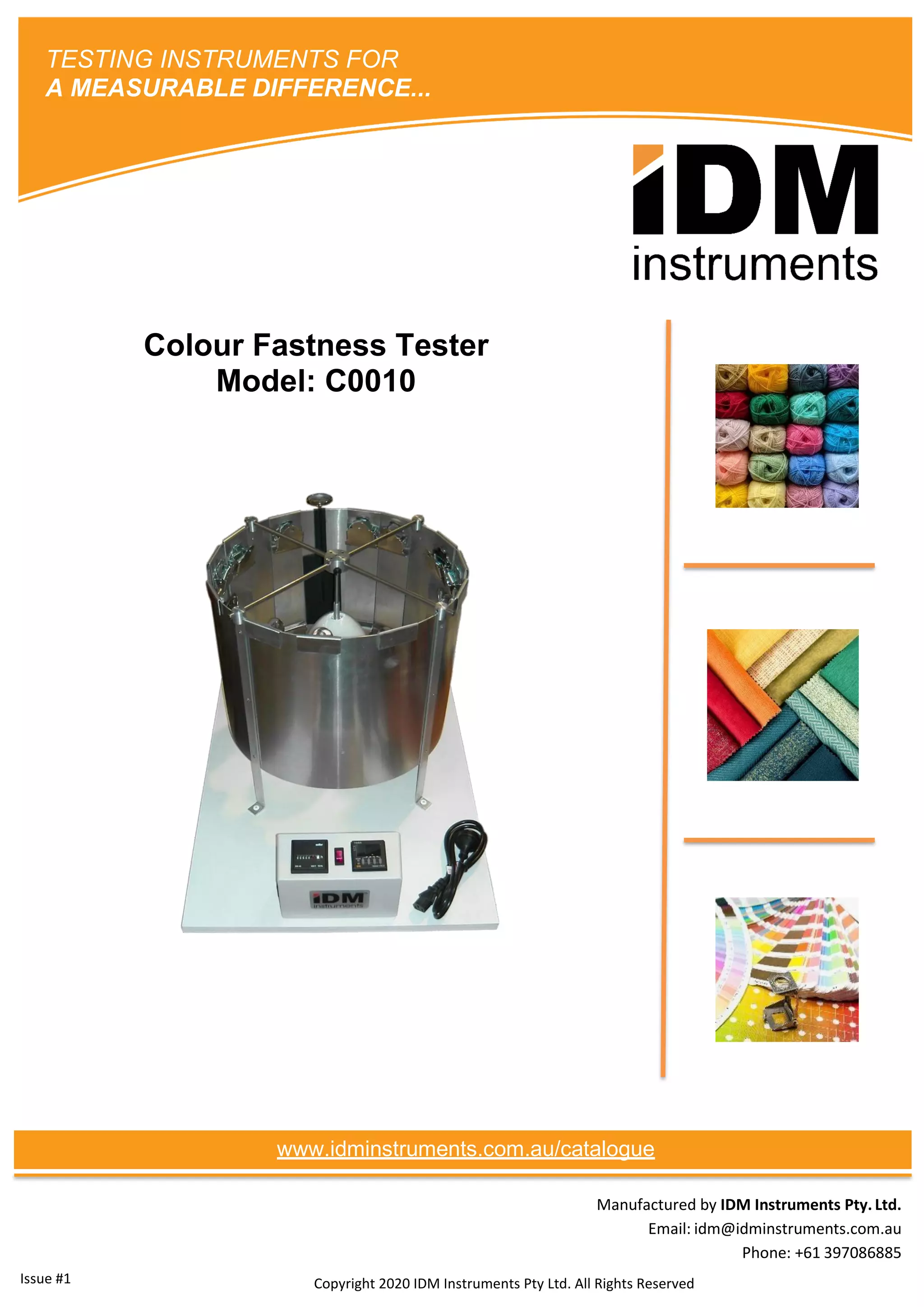 Colour fastness tester | PDF