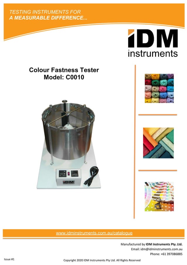 Colour fastness tester | PDF