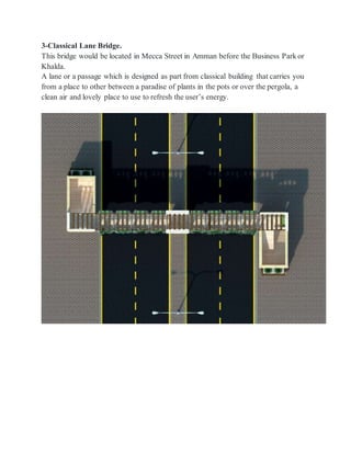 New experience of pedestrian bridges in Amman | DOCX