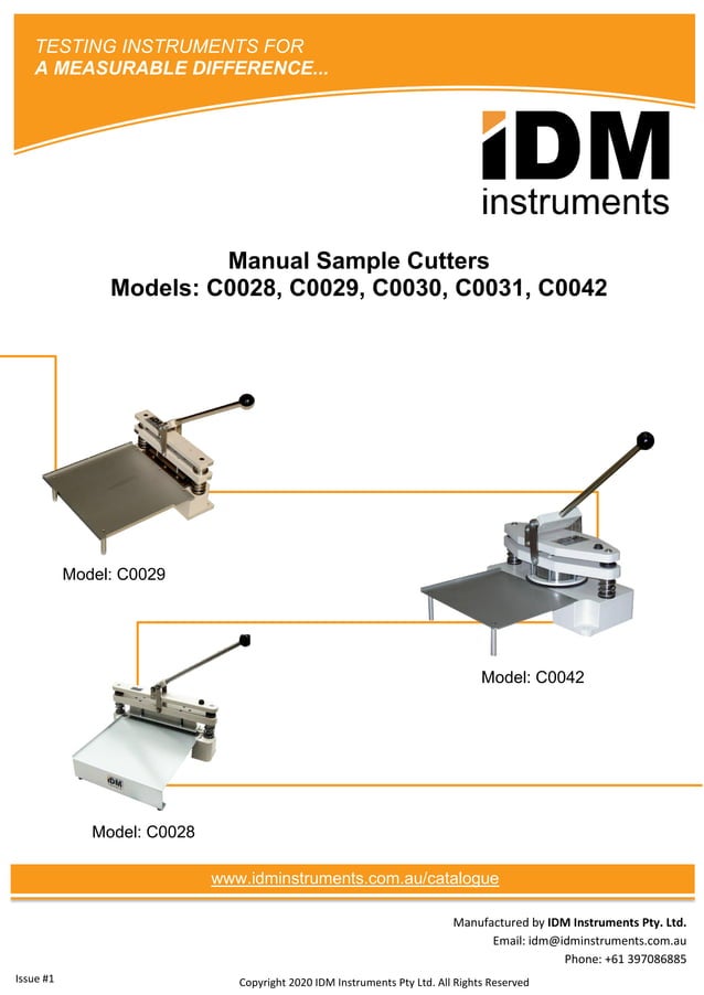 Manual sample cutters | PDF