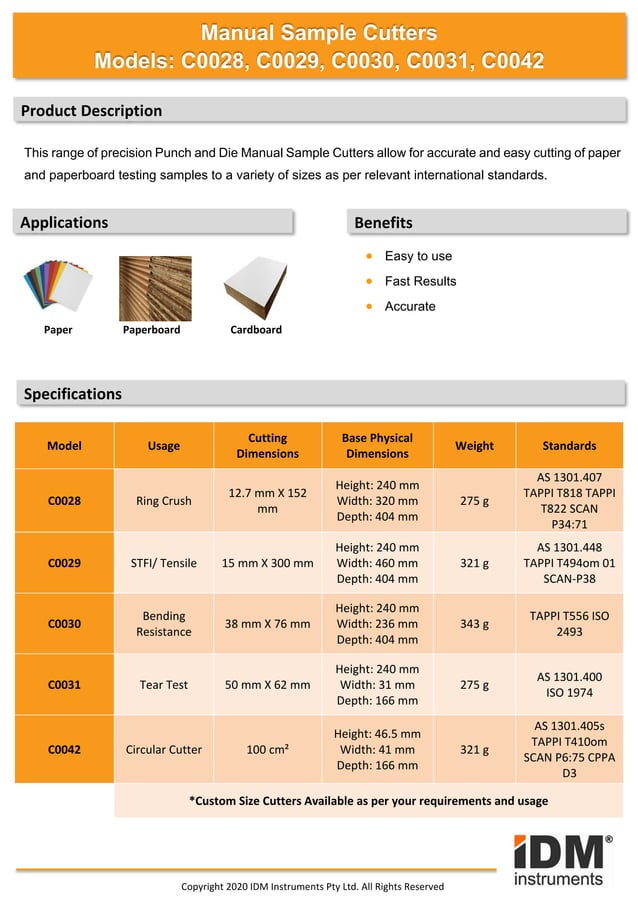 Manual sample cutters | PDF
