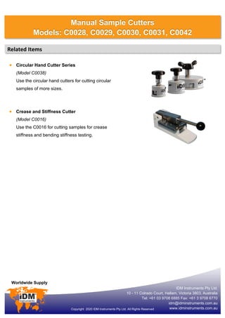 Manual sample cutters | PDF