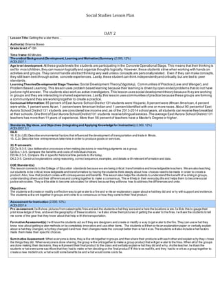 Social Studies Unit Example Plans | DOCX | Educational Assessment ...