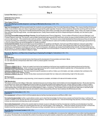 Social Studies Unit Example Plans | DOCX | Educational Assessment ...
