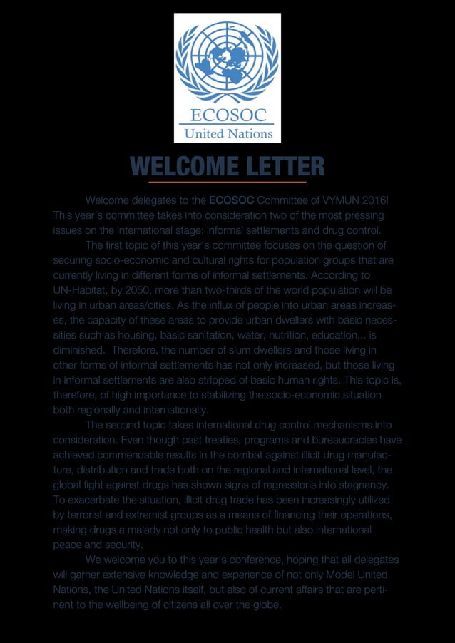 [ECOSOC] Background Guide | PDF