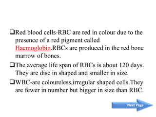 Programed instructional material: Blood | PPTX | Blood Disorders ...