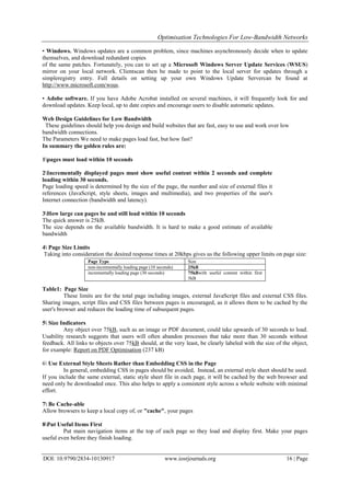 Optimization Technologies for Low-Bandwidth Networks | PDF | Computer Networking | Computing