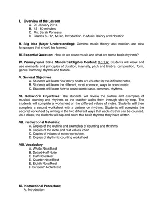 PRINTLesson One | PDF