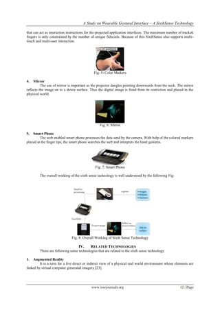 A Study on Wearable Gestural Interface – A SixthSense Technology | PDF