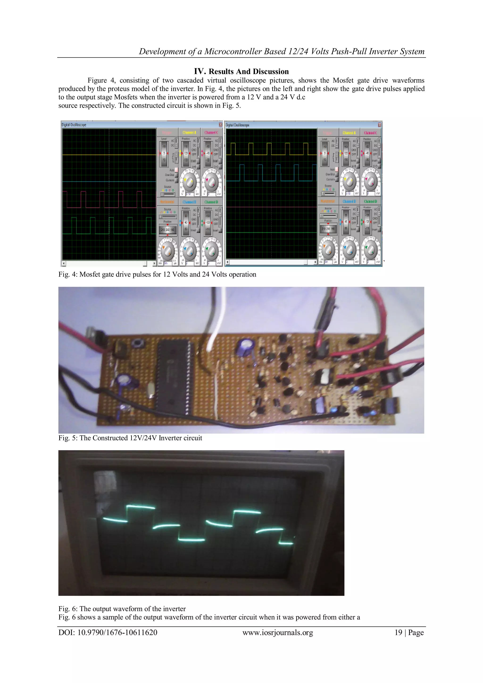 Development of a Microcontroller Based 12/24 Volts Push-Pull Inverter ...