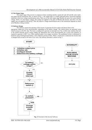 Development of a Microcontroller Based 12/24 Volts Push-Pull Inverter System | PDF