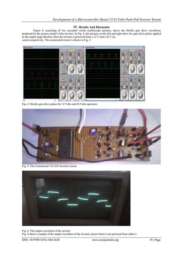 Development of a Microcontroller Based 12/24 Volts Push-Pull Inverter System | PDF