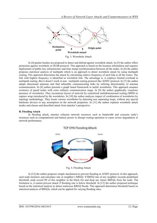 A Review of Network Layer Attacks and Countermeasures in WSN | PDF