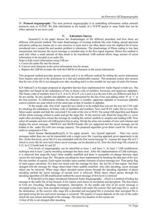 An Overview of Steganography | PDF