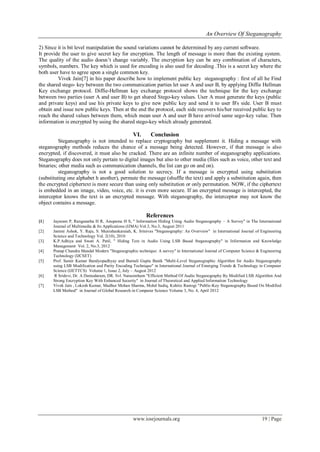 An Overview of Steganography | PDF