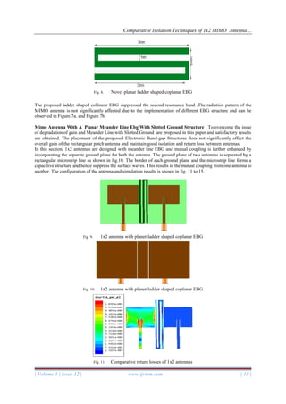 Comparative Isolation Techniques of 1x2 MIMO Antenna for 5G | PDF