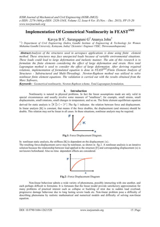 Implementation Of Geometrical Nonlinearity in FEASTSMT | PDF
