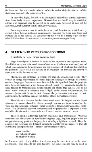 Basic Concepts of Logic | PDF