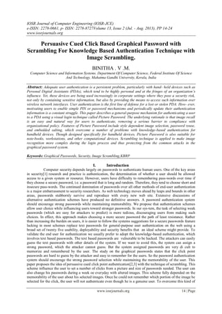 Persuasive Cued Click Based Graphical Password with Scrambling For ...