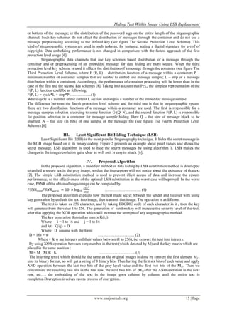 Hiding Text within Image Using LSB Replacement | PDF