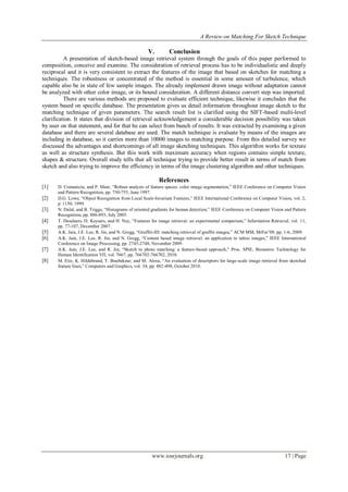 A Review on Matching For Sketch Technique | PDF | Graphics Software | Computer Software and ...