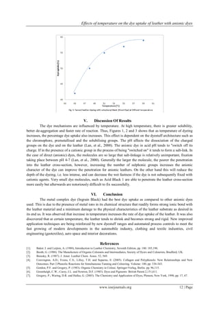 Effects of temperature on the dye uptake of leather with anionic dyes | PDF