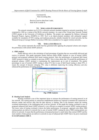 Improvement of QoS Contained by AODV Routing Protocol On the Basis of Varying Queue Length and ...
