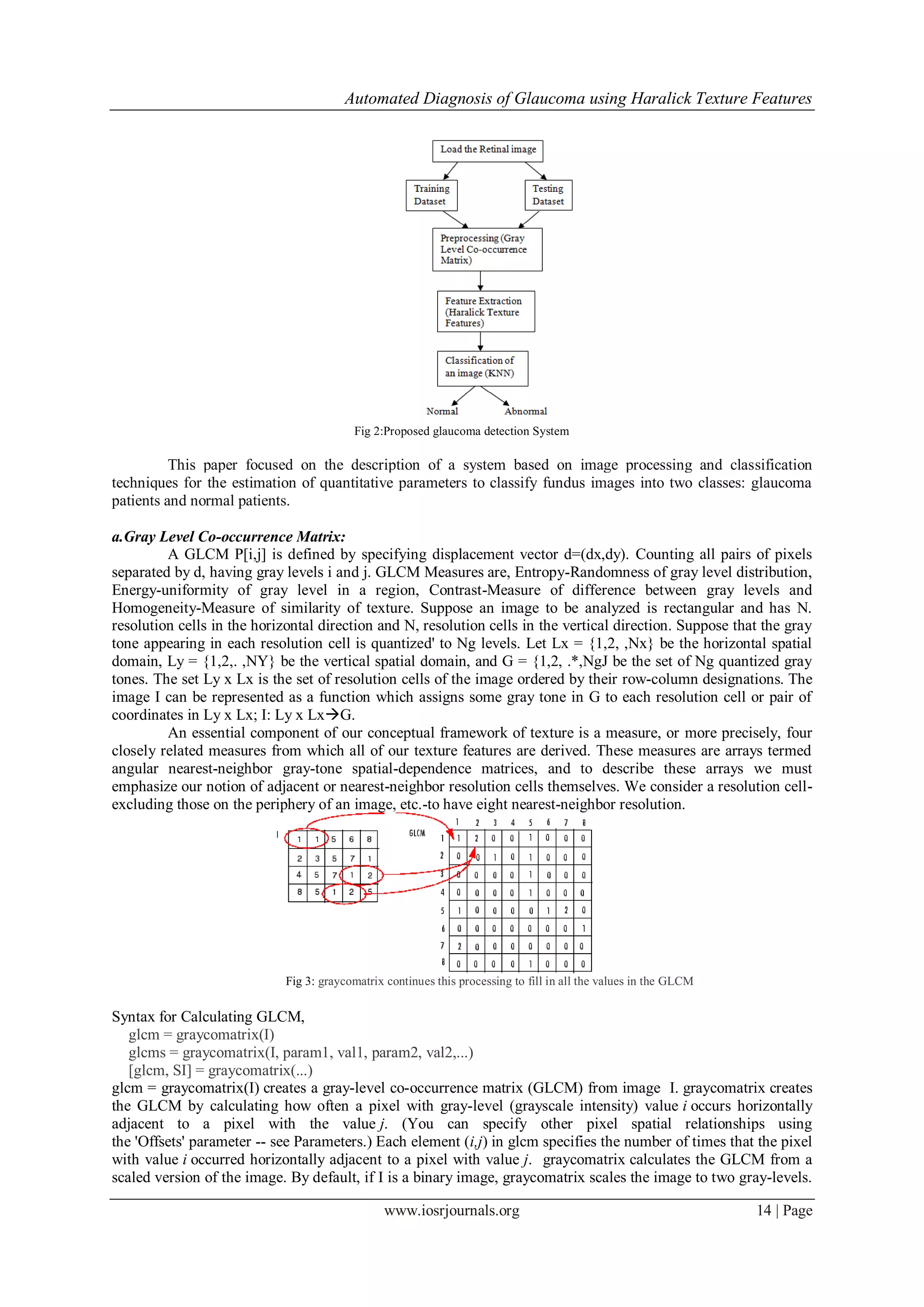 Automated Diagnosis of Glaucoma using Haralick Texture Features | PDF | Eye and Vision ...