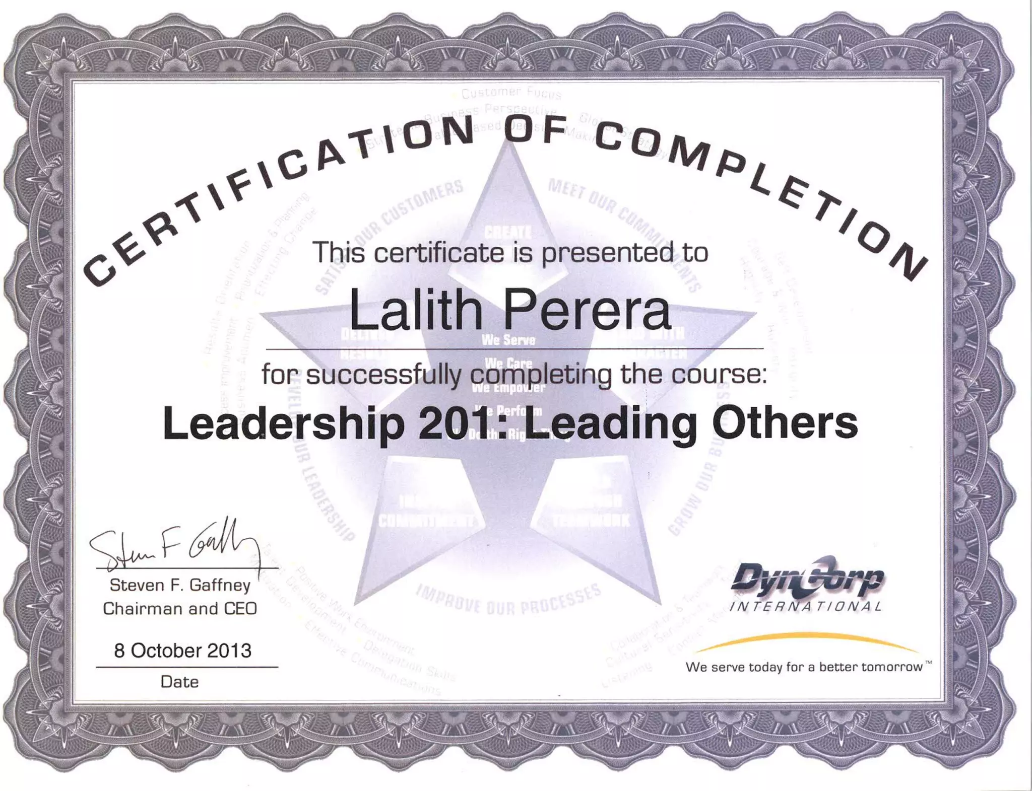 Leader Ship 201 Certificate | PDF