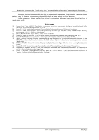 Remedial Measures for Eradicating the Causes of Indiscipline and Comparing the Problems of ...