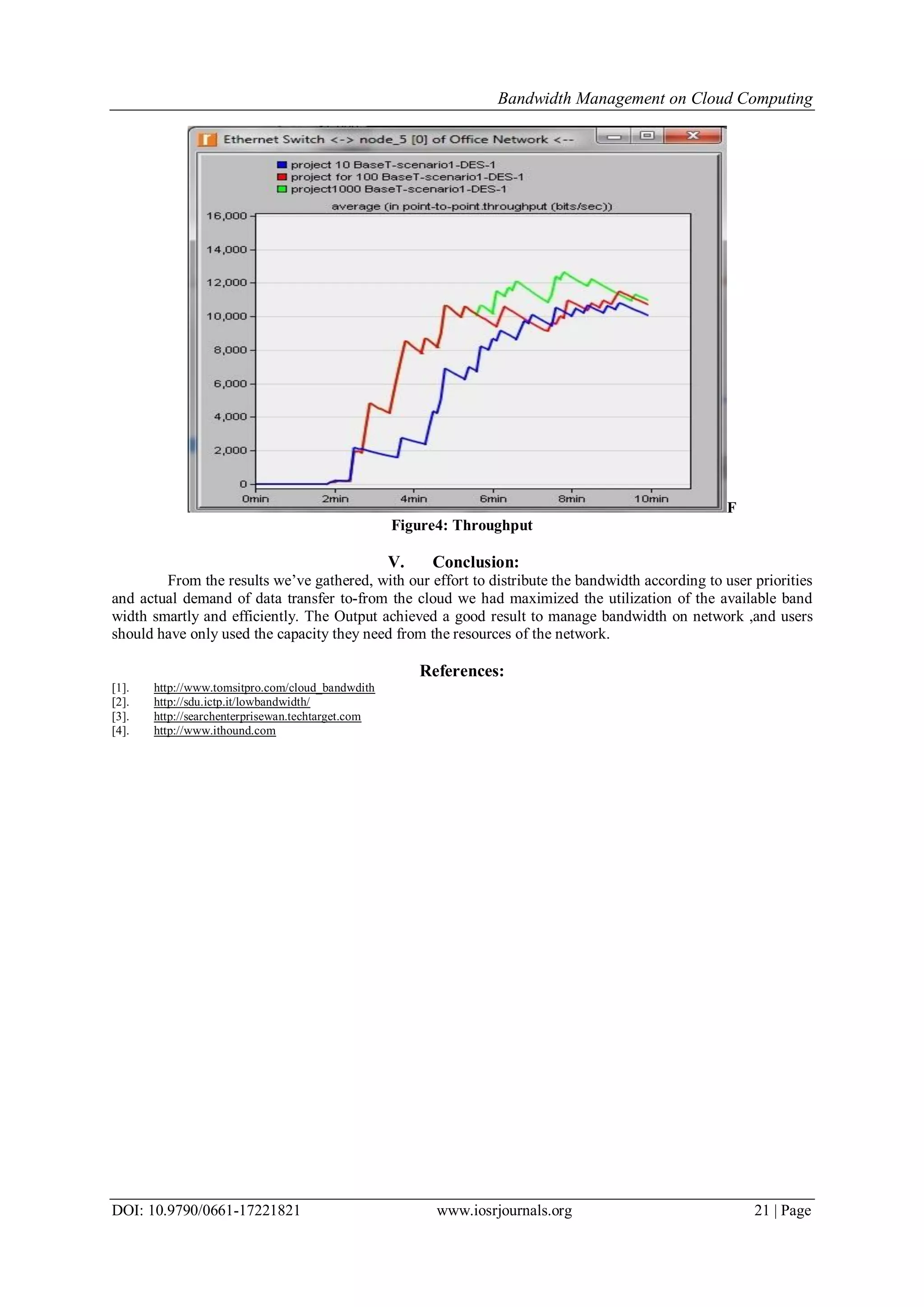 Bandwidth Management on Cloud Computing Network | PDF