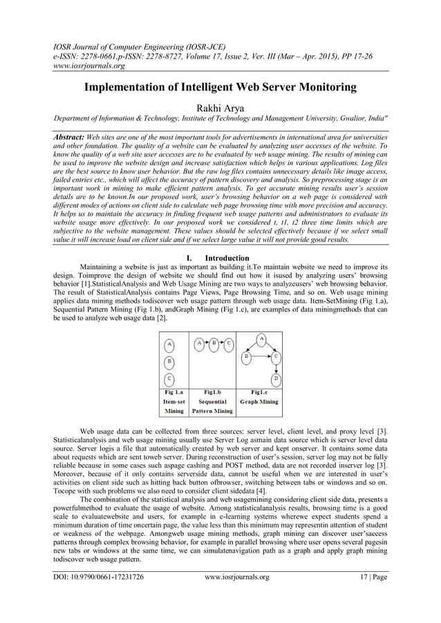 Implementation of Intelligent Web Server Monitoring | PDF